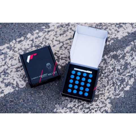 ŚRUBY JAPAN RACING do felg z wąskimi otworami M12x1,25 - BLUE ...